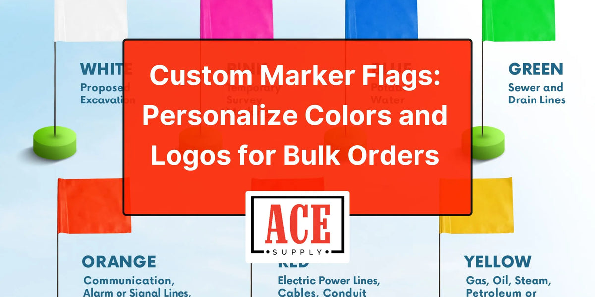 Custom Marker Flags in Bulk | Personalized Colors and Logos — ACE Supply
