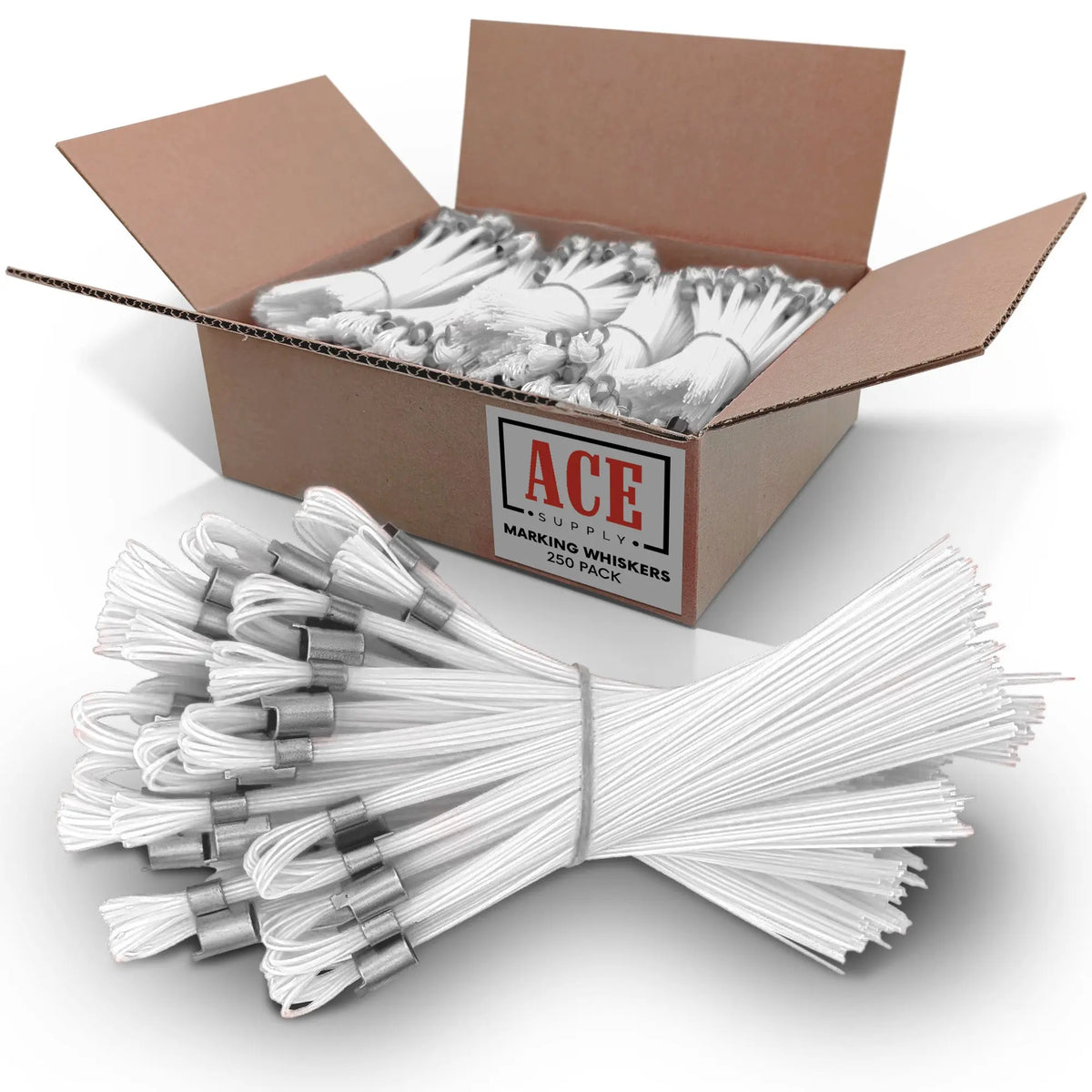 White Marking Whiskers - Versatile 250 Pack for Projects — ACE Supply