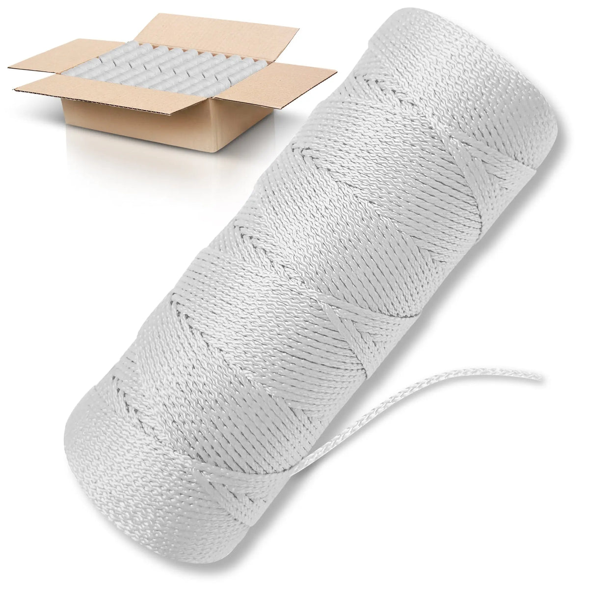 White Mason Line String Line - 36 Roll Pack - #18 Braided Nylon String — ACE Supply